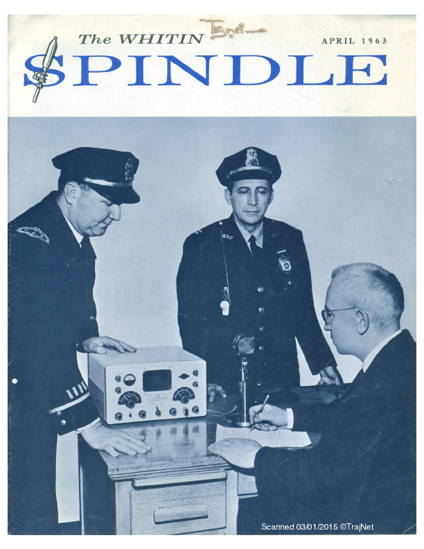 The Whitin Spindle, April, 1963 · Armenians of Whitinsville