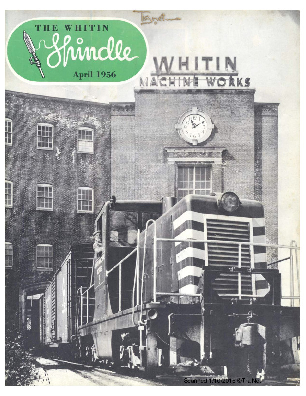 The Whitin Spindle, April, 1956 · Armenians of Whitinsville